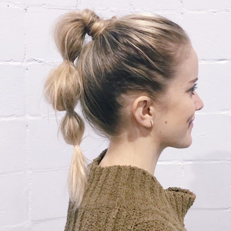Easiest Bubble Ponytail Tutorial - Paisley & Sparrow