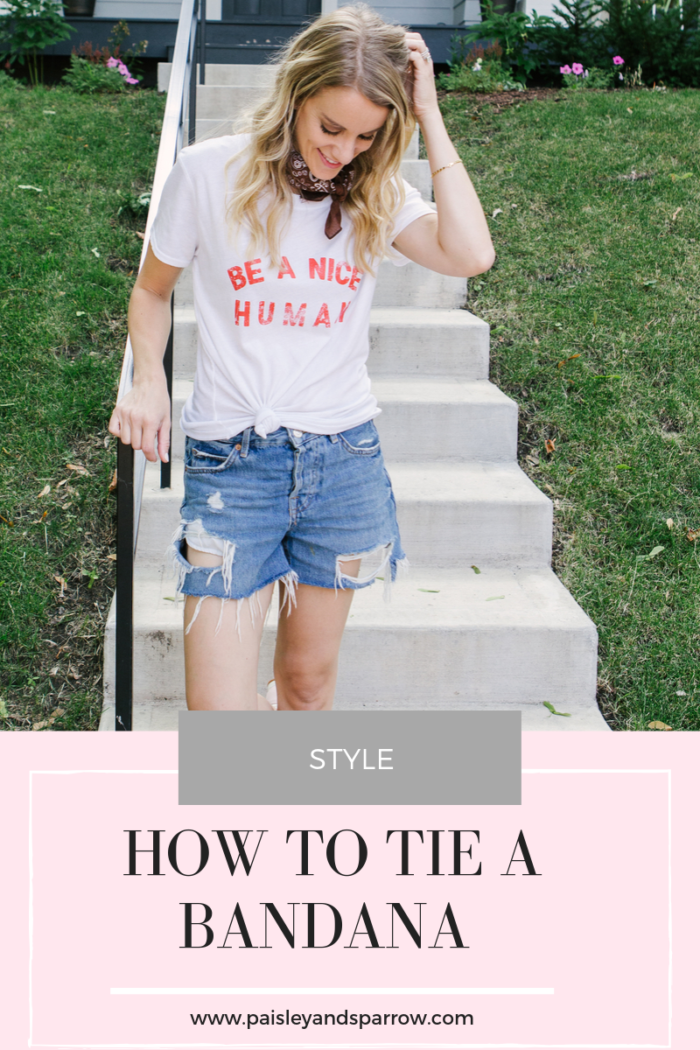 How to Wear a Bandana Around Your Neck (the Easy Way) - Paisley & Sparrow