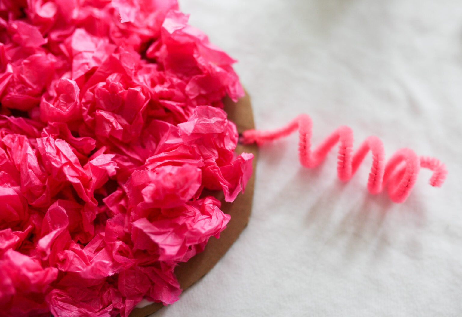 Simple DIY Tissue Paper Pig Craft for Toddlers - Paisley & Sparrow
