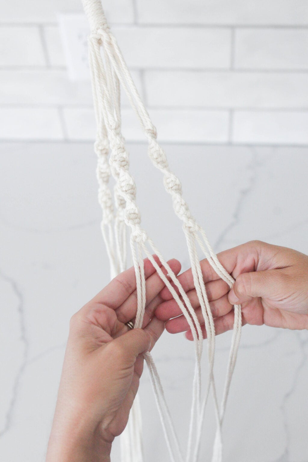 DIY Macrame Plant Hanger Tutorial (+ Video) - Paisley & Sparrow