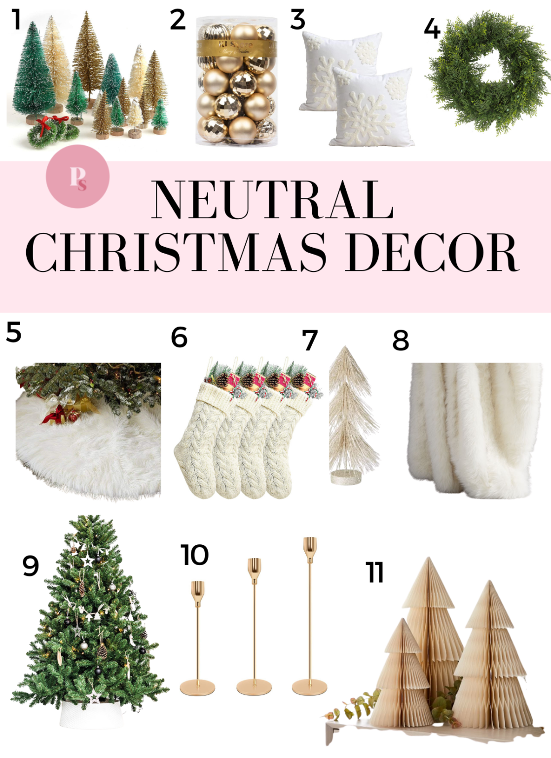 11 Perfect Neutral Christmas Decor Ideas - Paisley & Sparrow