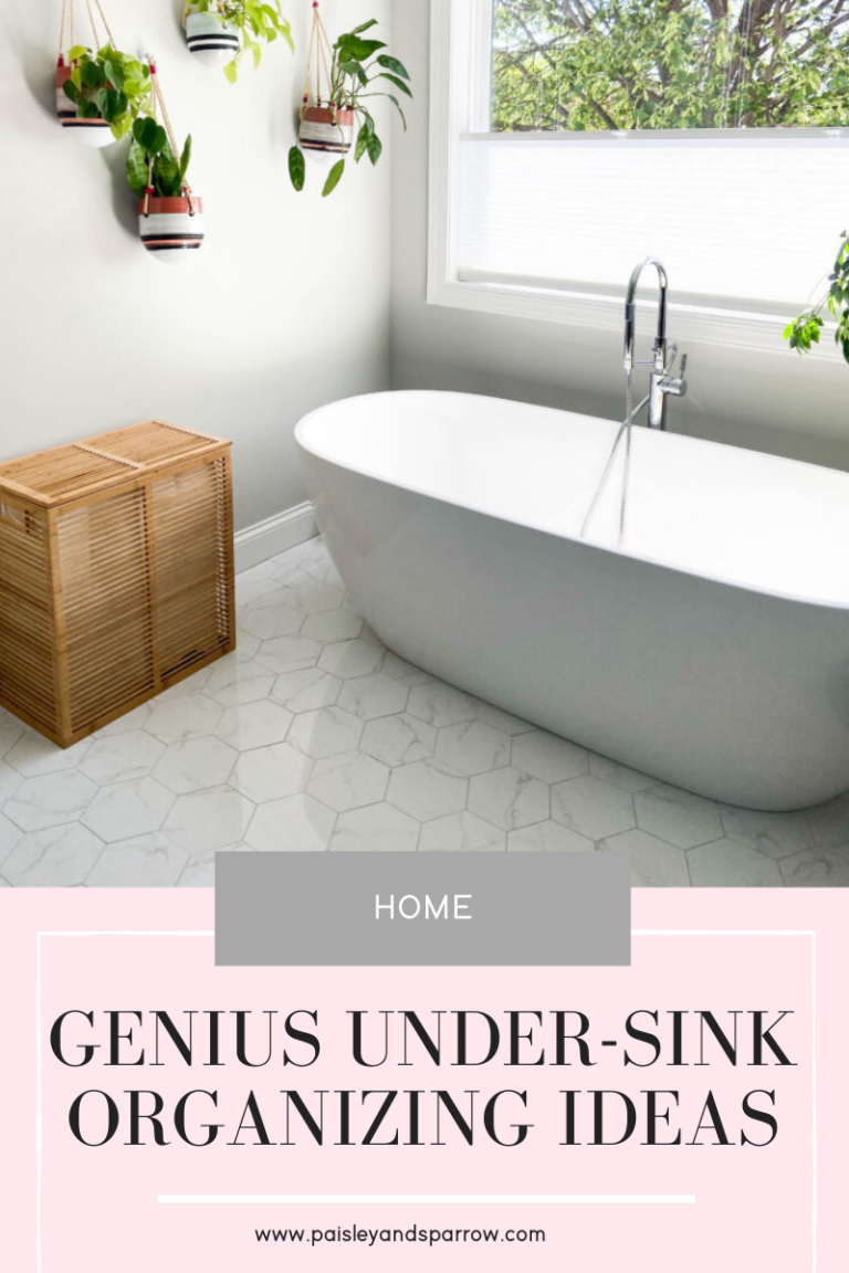 16 Genius Under-Sink Organizing Ideas - Paisley & Sparrow