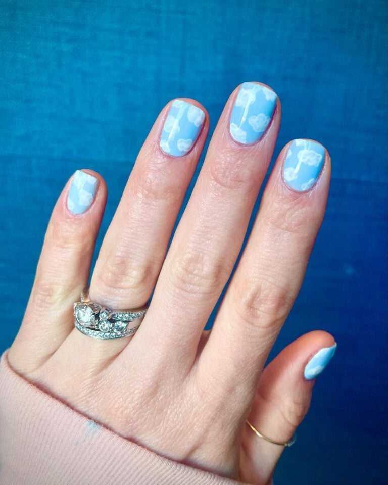 17 Cute Cloud Nail Designs - Paisley & Sparrow