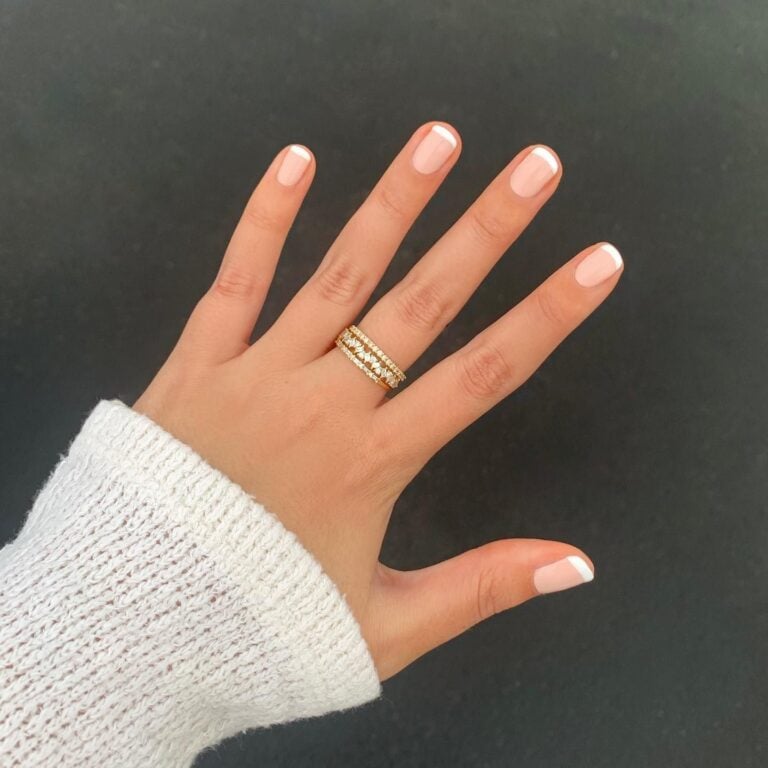 White French Tip Nail Designs - 22 Modern Ideas - Paisley & Sparrow