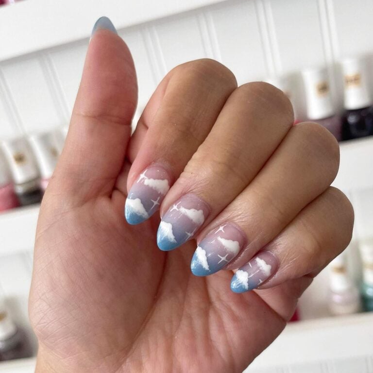 17 Cute Cloud Nail Designs - Paisley & Sparrow