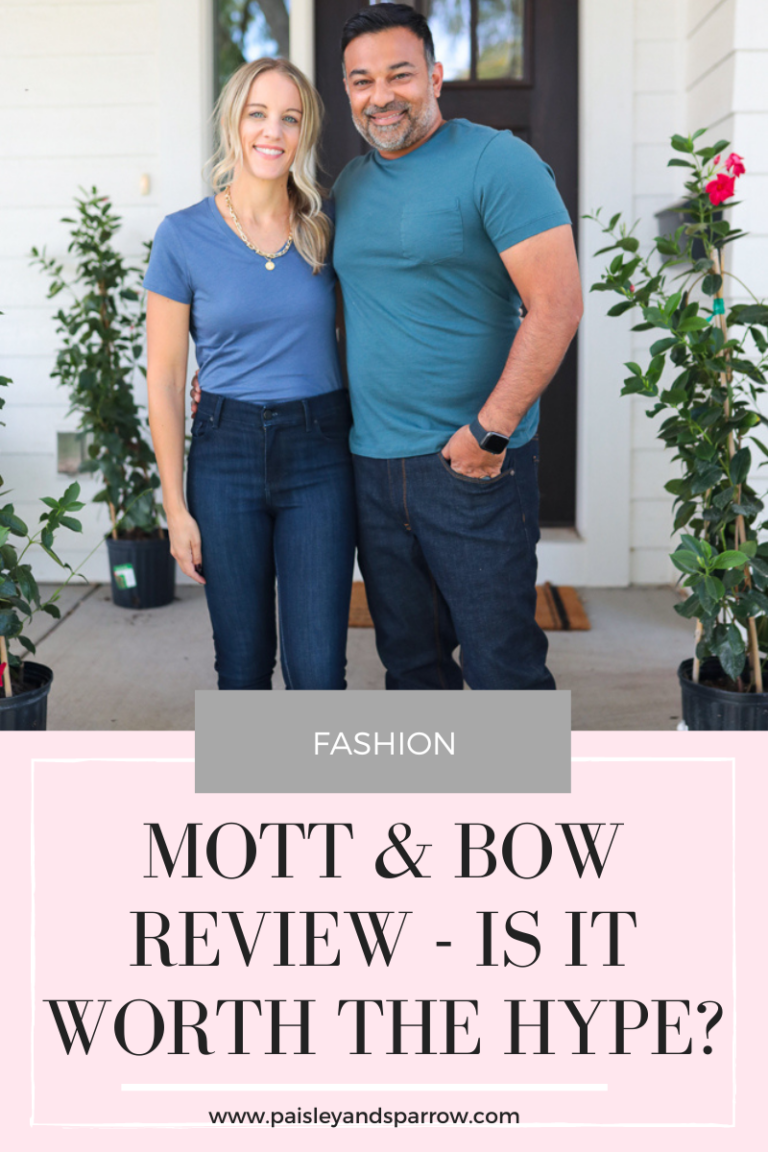 Mott & Bow Review - Men's & Women's Jeans and T-Shirts - Paisley & Sparrow