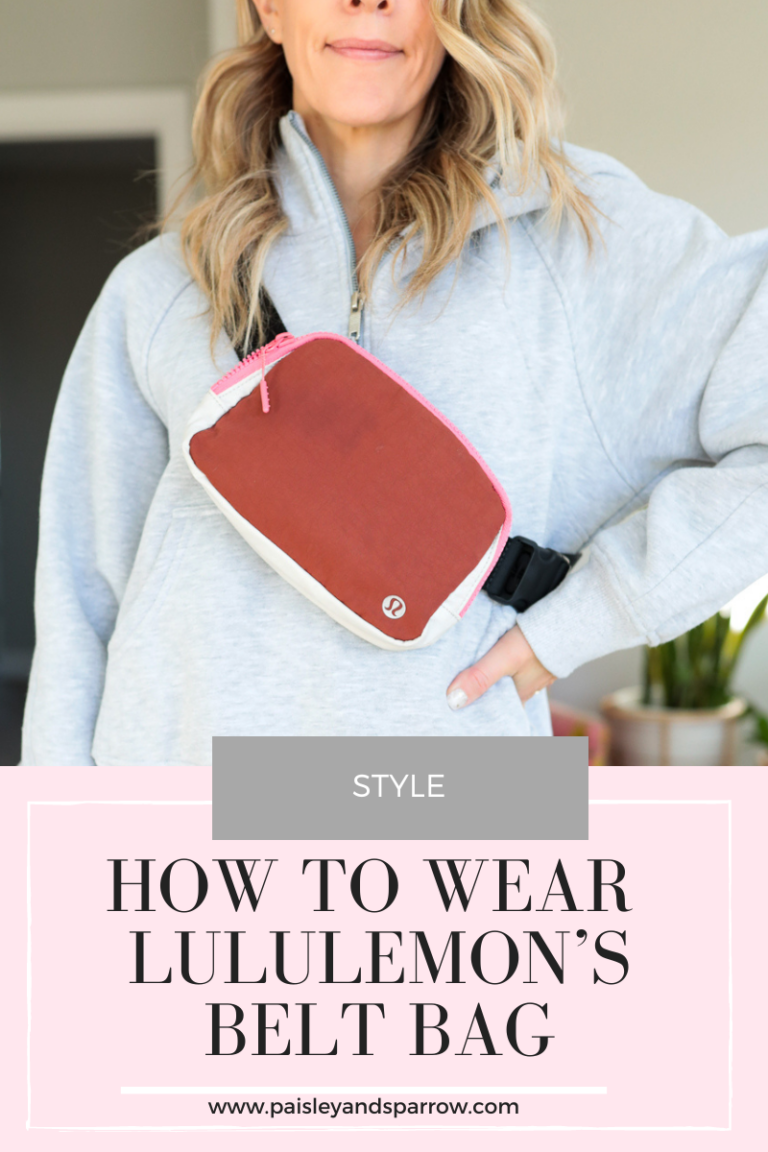 How to Wear the Viral Lululemon Everywhere Belt Bag - Paisley & Sparrow