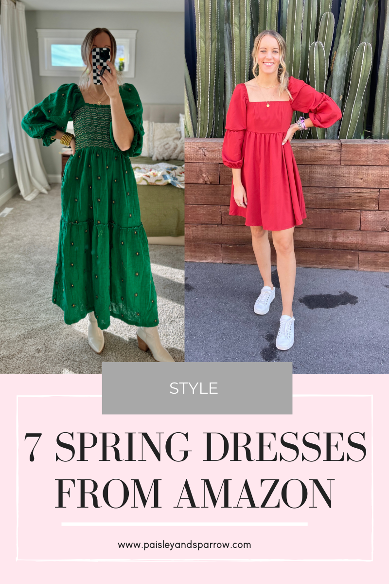 7 Spring Dress from Amazon To Try Today - Paisley & Sparrow