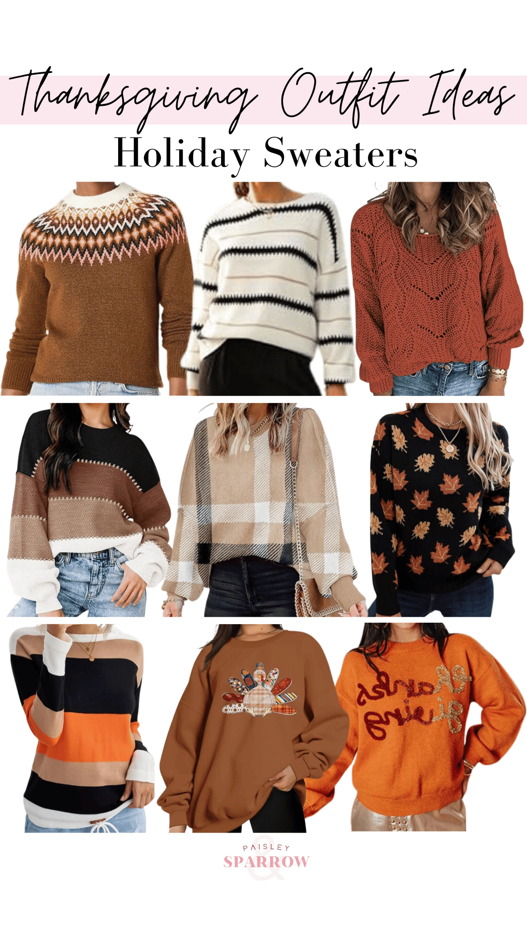 10 Effortlessly Chic Thanksgiving Outfits for Moms - Paisley & Sparrow