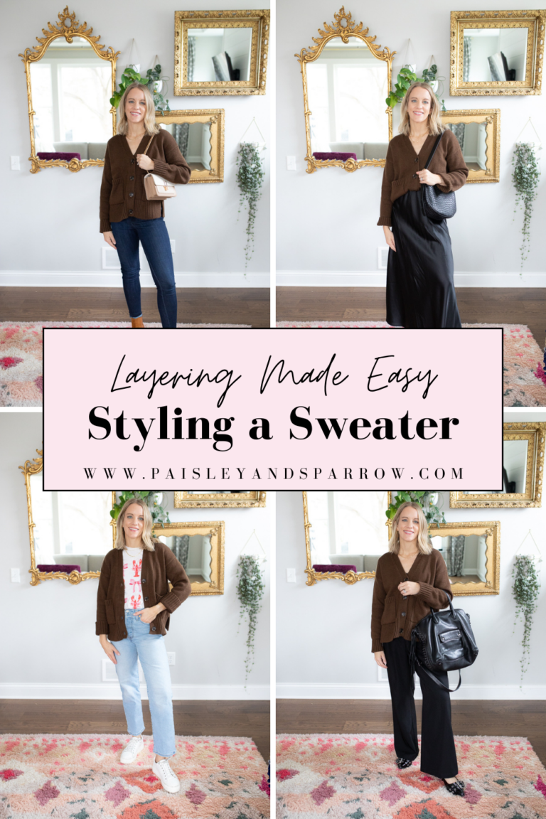 Layering Made Easy: How to Style a Cardigan - Paisley & Sparrow